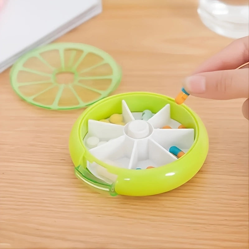 Buy 1 Get 1 Free Rotating Pill Box Medicine Storage Organizer – Trendly.pk